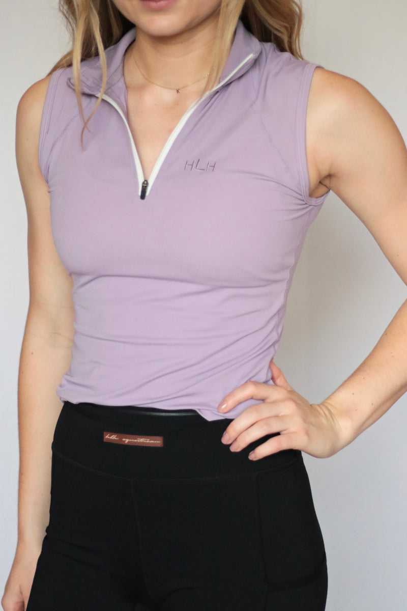 Sleeveless base layer in Lilac – HLH EQUESTRIAN